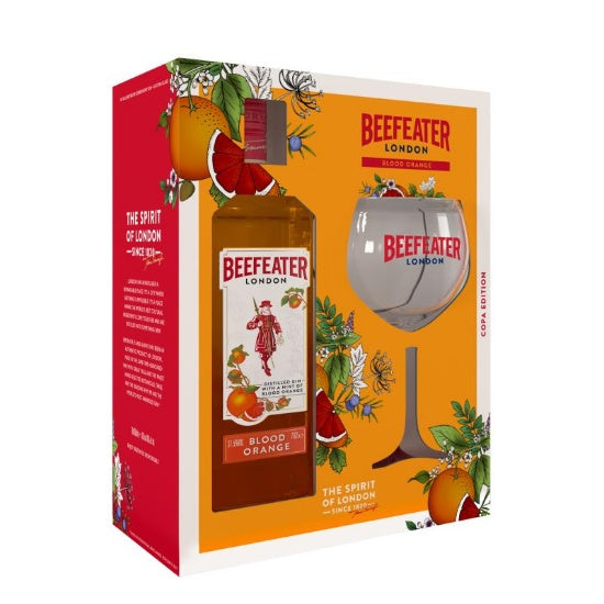 Beefeater Blood Orange Gin & Copa Glass Gift Pack 700ml — Eight PM
