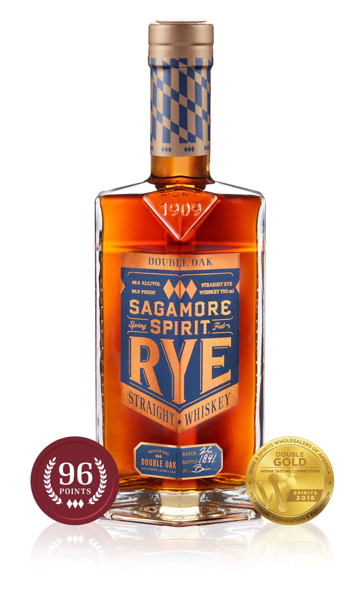 Sagamore Double Oak Rye American Rye Whiskey 750ml — Eight PM