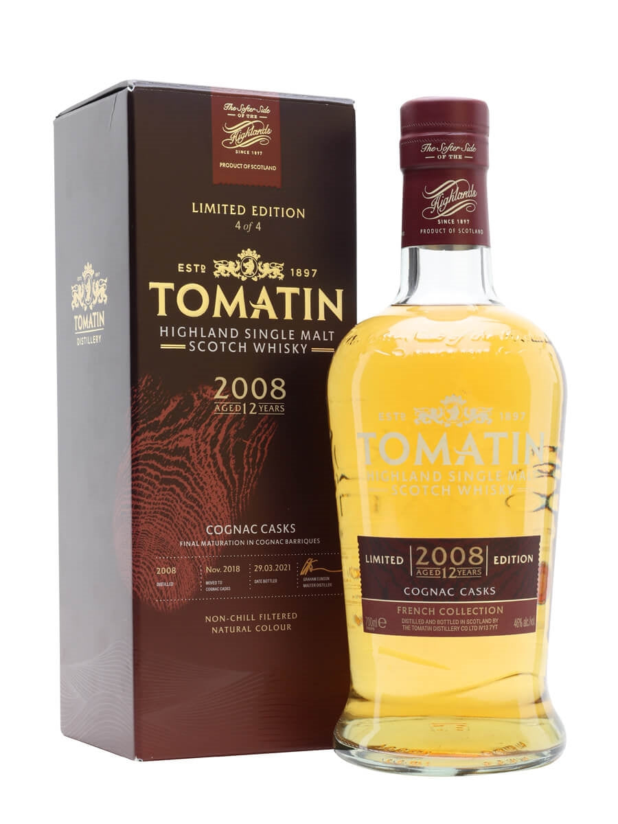 Tomatin 2008 Cognac Cask 12 Year Old French Collection 700ml — Eight PM